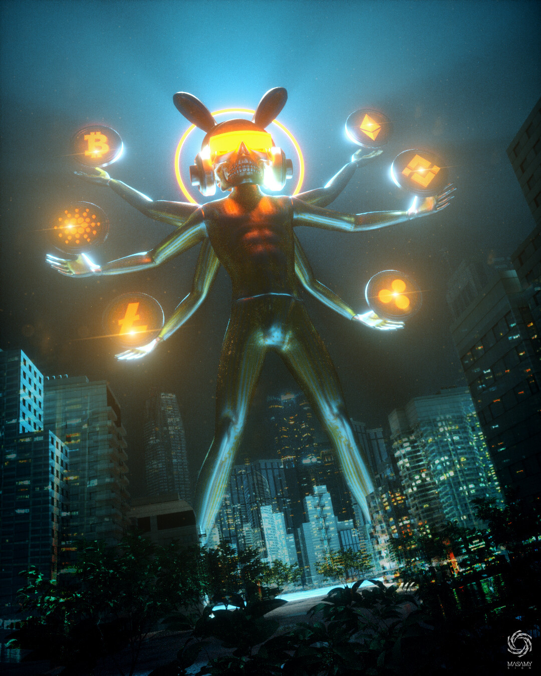 Masamy Sign - CYBERSKULL #05 "Millennials Assets"