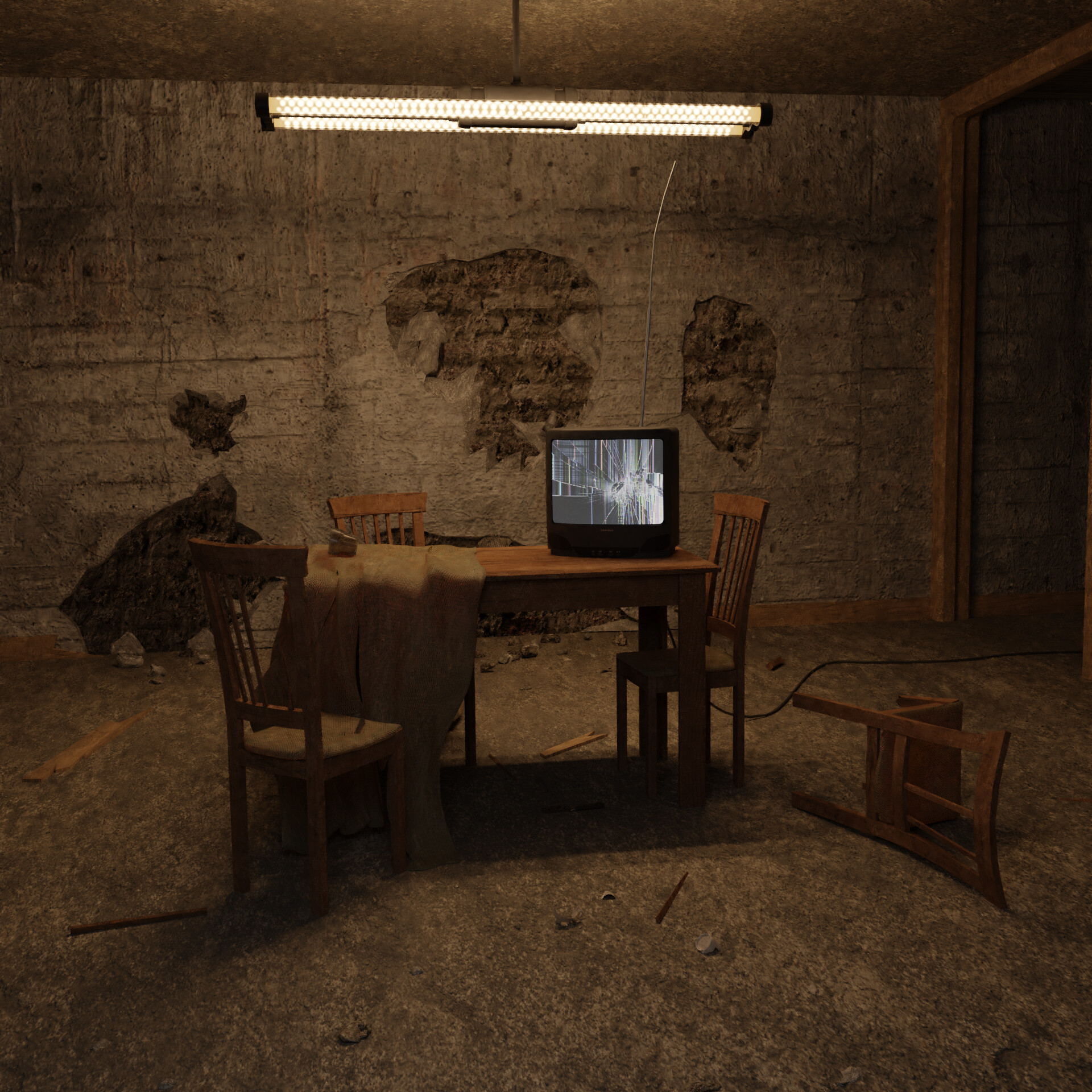 ArtStation - Damaged basement