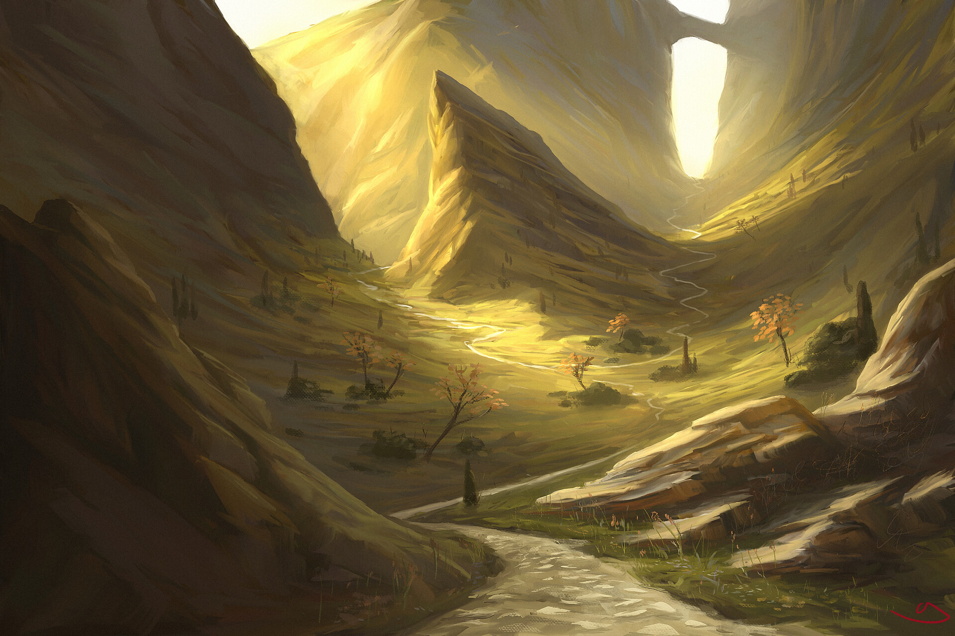 ArtStation - Through the Dark Valley