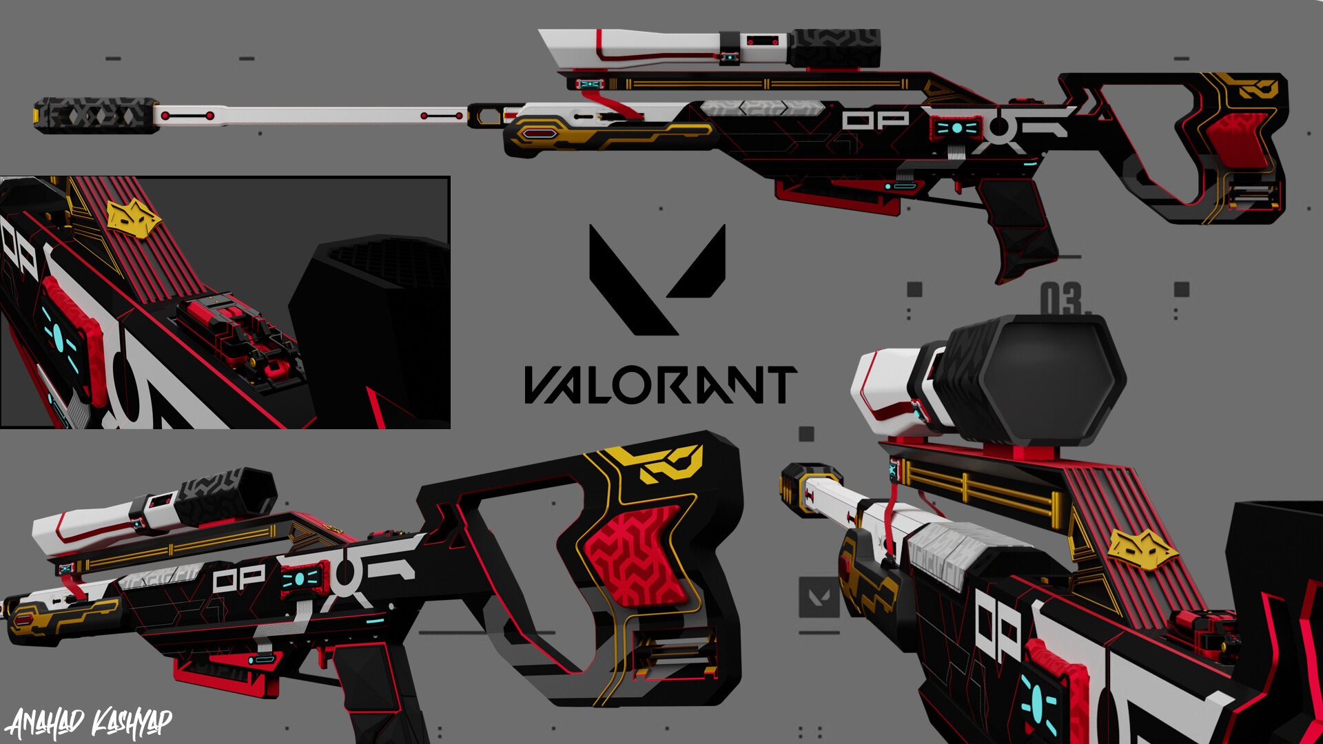 ArtStation - Still Thinking for a name! : Valorant Gun Skin Concept