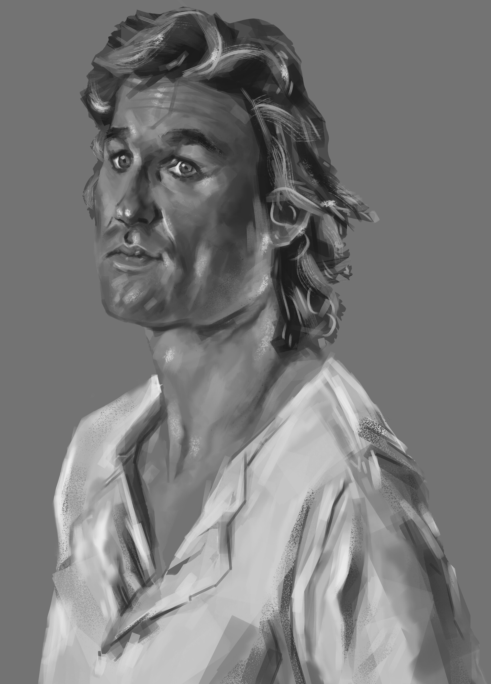 ArtStation - Kurt Russell sketch