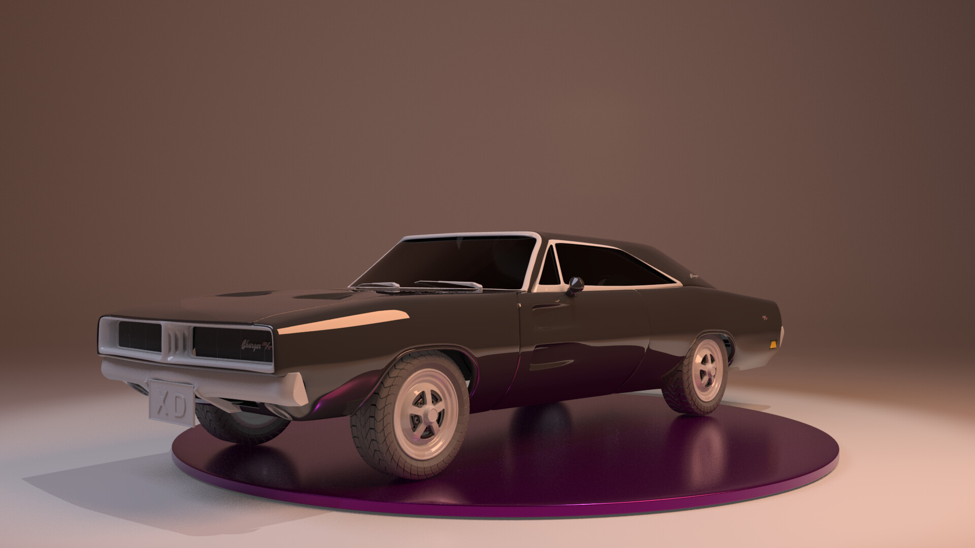 ArtStation - 1969 Dodge Charger 3D model