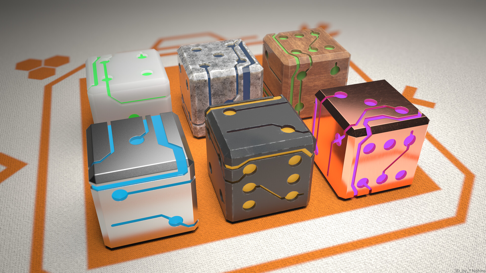 ArtStation - 【Training】Various dice