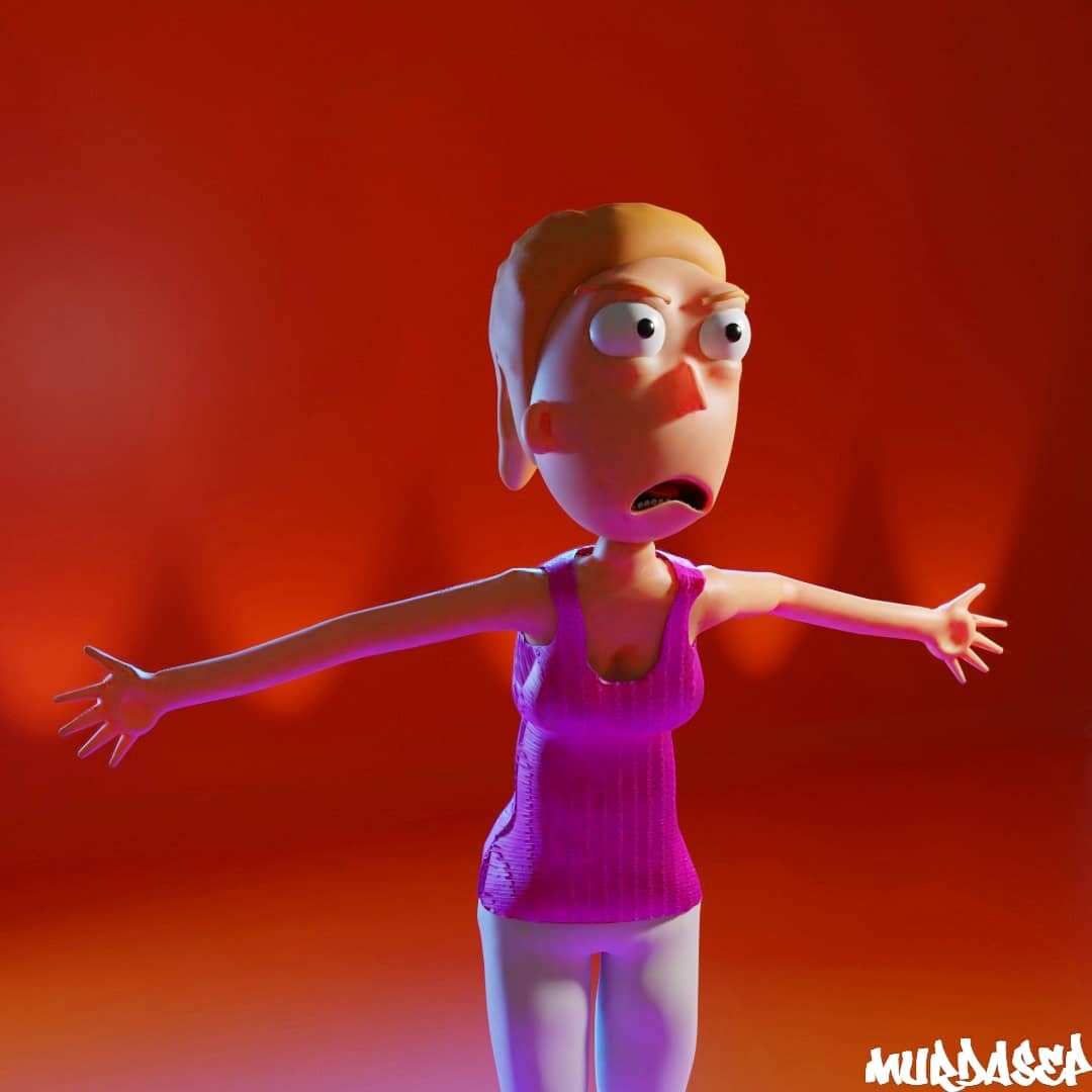 ArtStation - Summer Smith From Rick And Morty