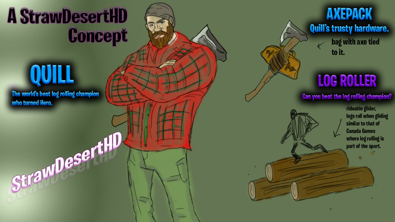 StrawDesertHD - Quill, Priscilla & Donatello - Lumberchamp (Fan-Made) Fortnite Concept Outfit ...