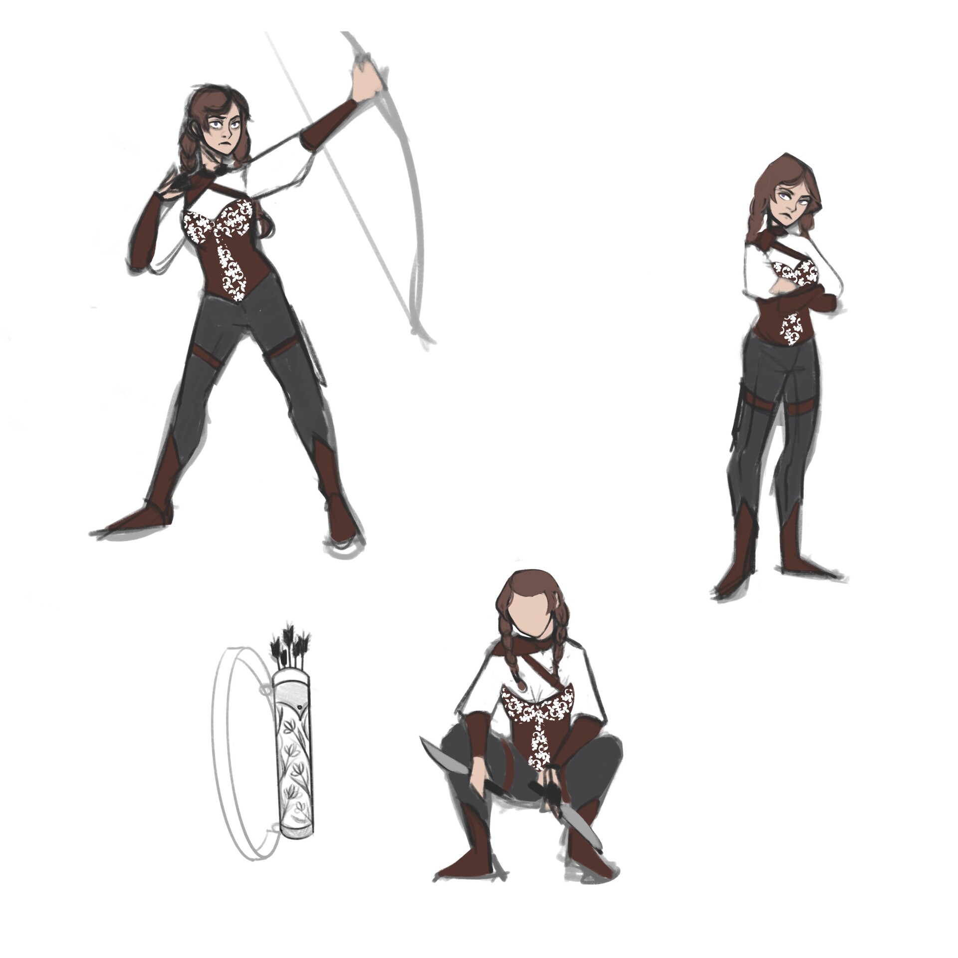 how to draw human ranger
