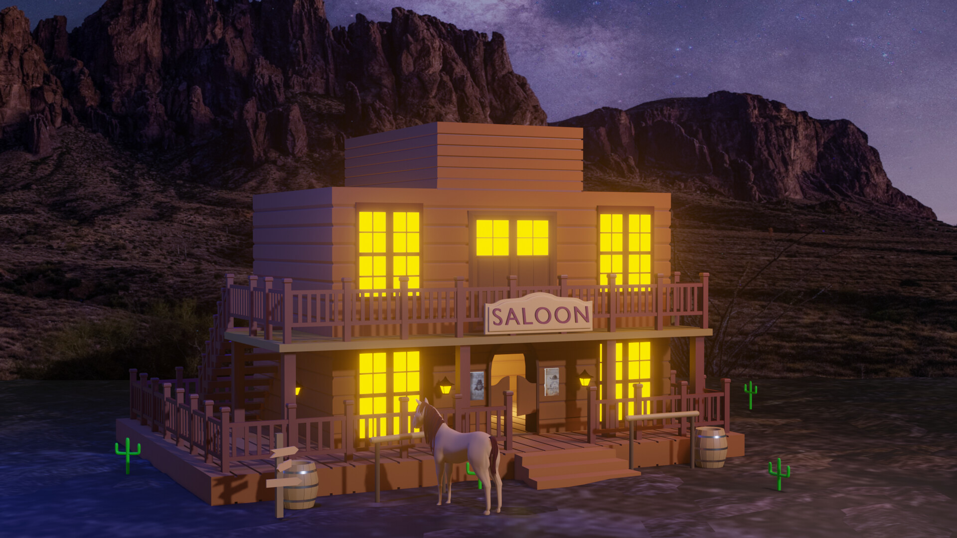 ArtStation - West Saloon