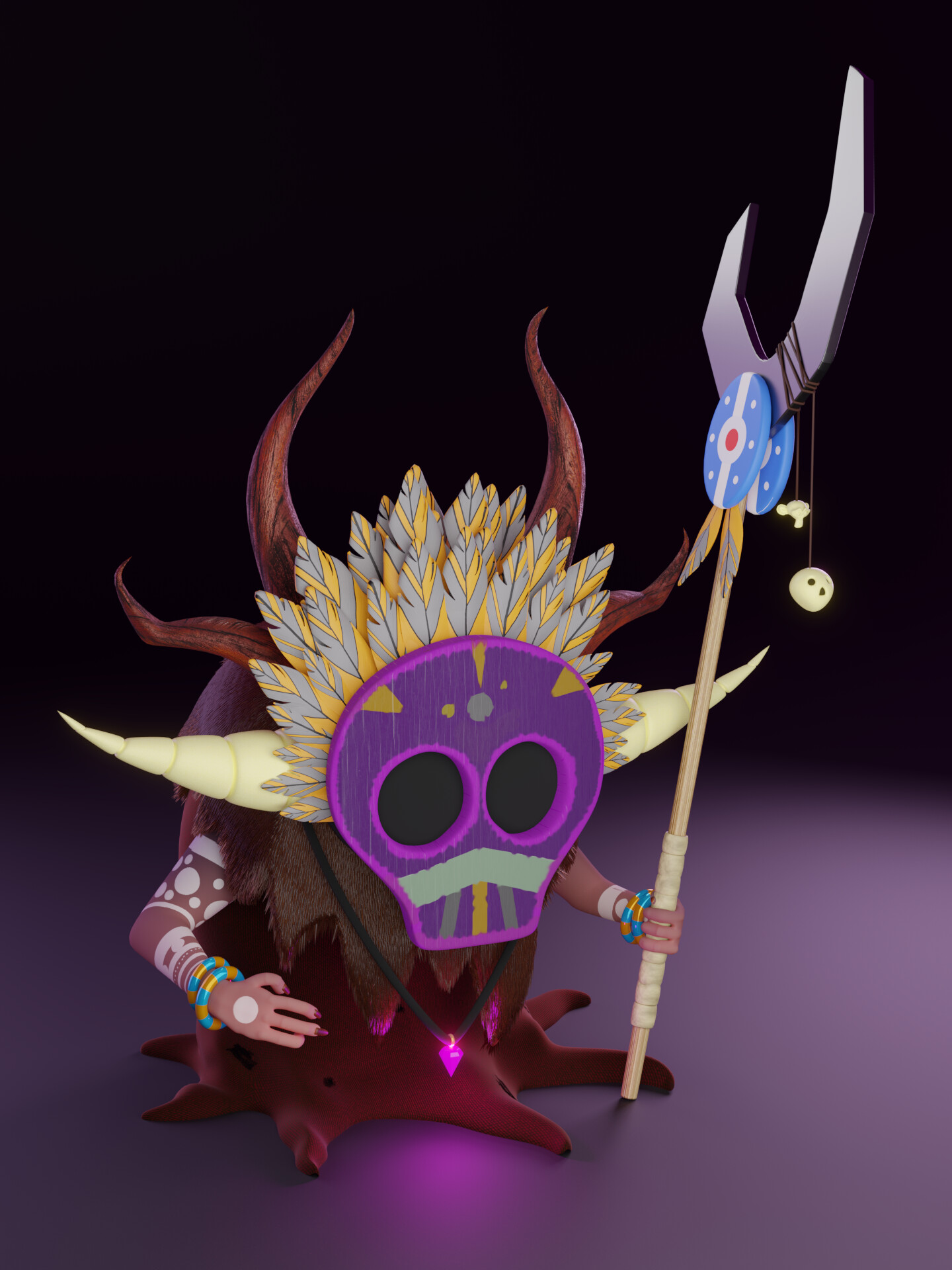 ArtStation - The first created character "Shaman"