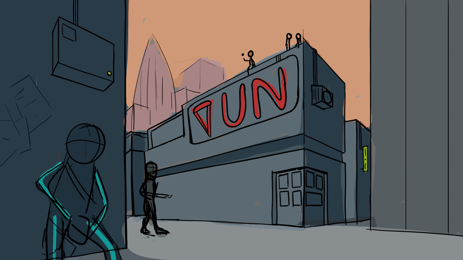 Mark Kappen - Concept art Dystopian City