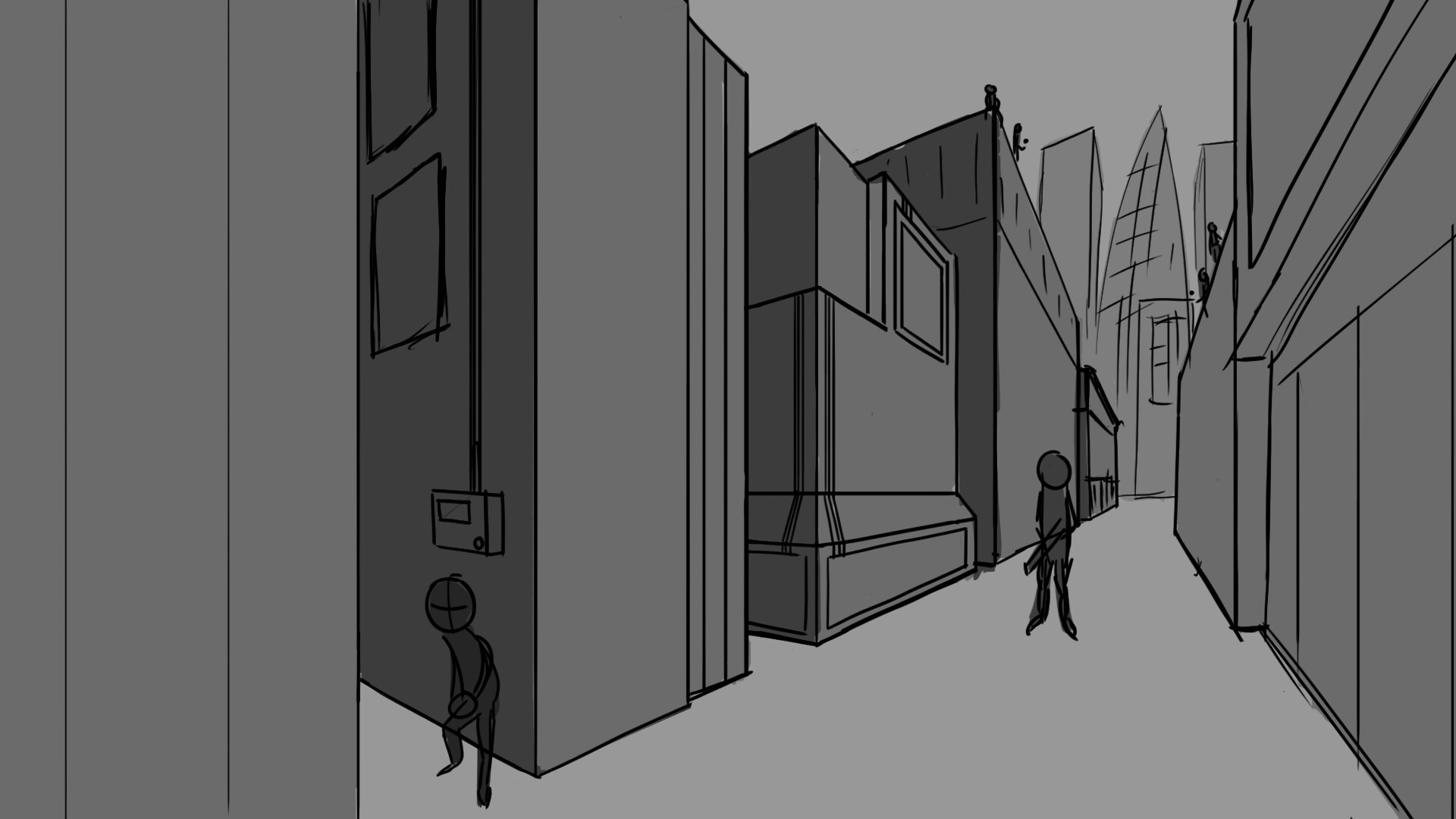 Mark Kappen - Concept art Dystopian City