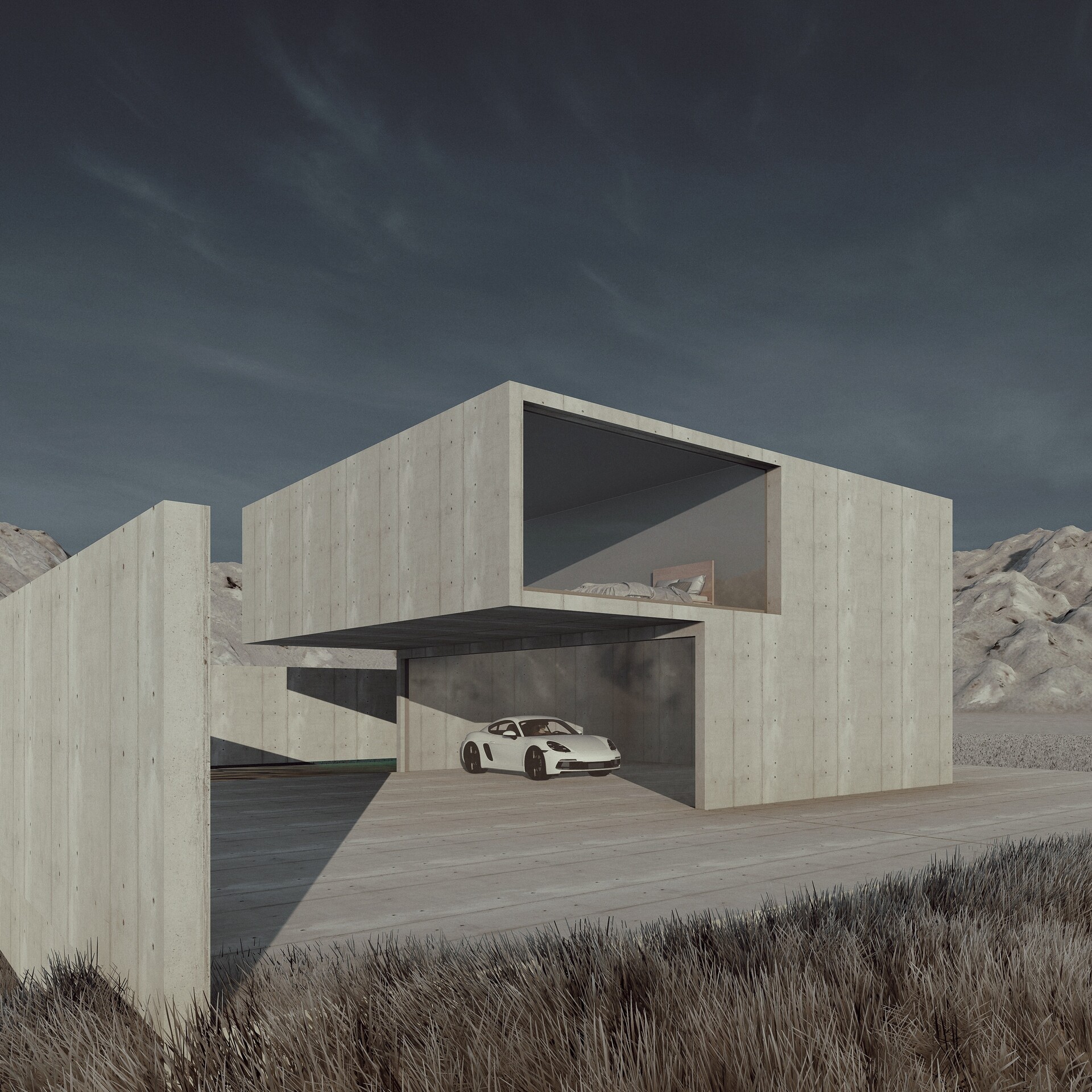 ArtStation - Full Concrete House