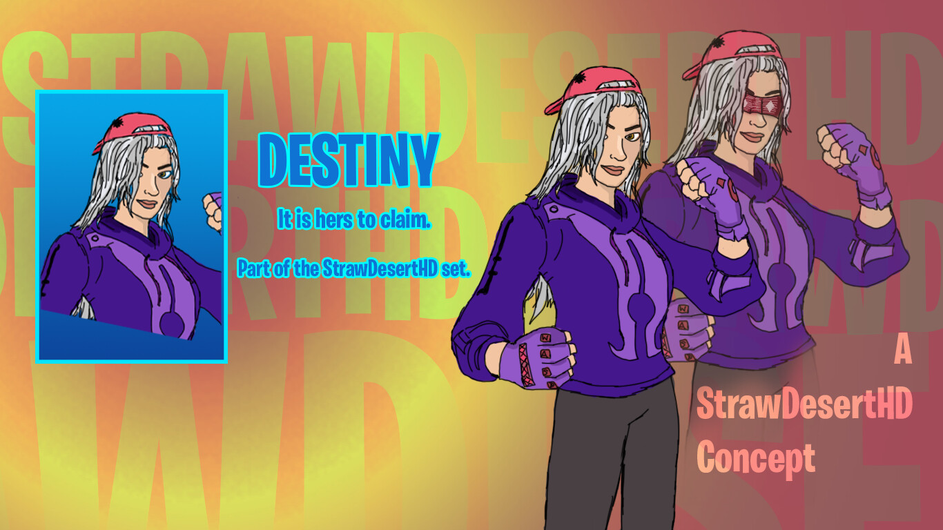 StrawDesertHD - Destiny - Hypnosis Gamer (Fan-Made) Concept Outfit Design for Fortnite