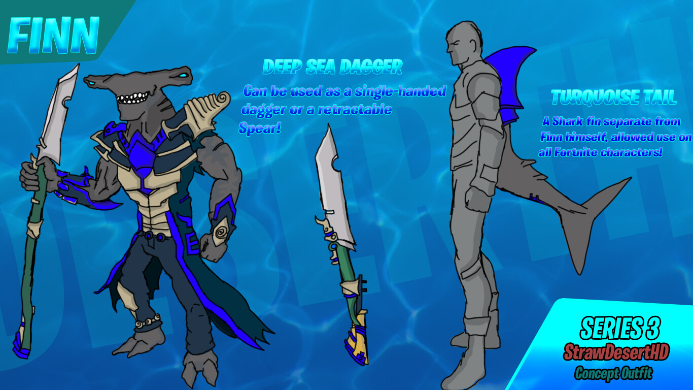 StrawDesertHD - Finn (Fan-Made) Concept Outfit Design for Fortnite