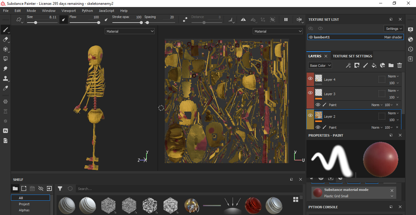 ArtStation - Female Zombie Hunter and Skeleton Enemy
