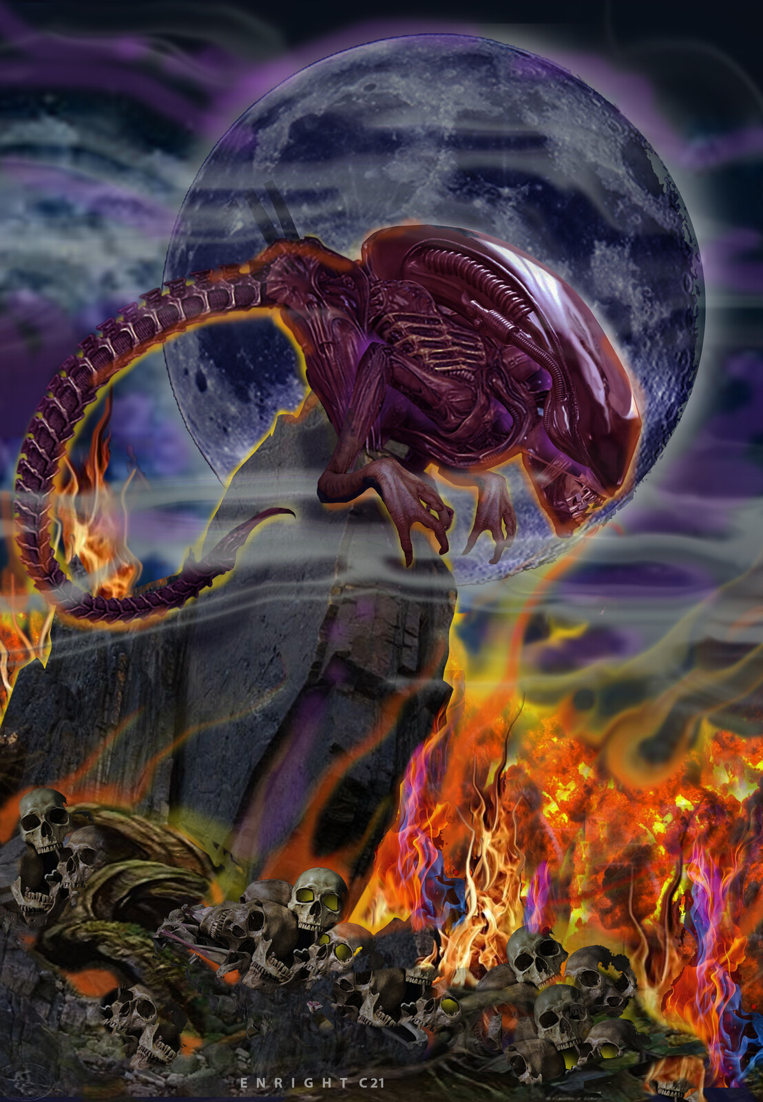 John Enright - Alien Genesis Dark Planet