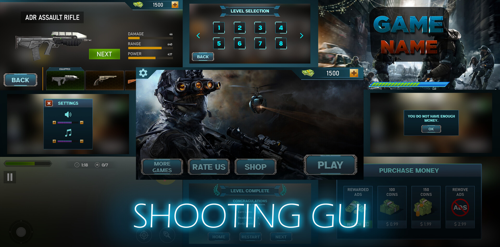 ArtStation - Game Shooting UI
