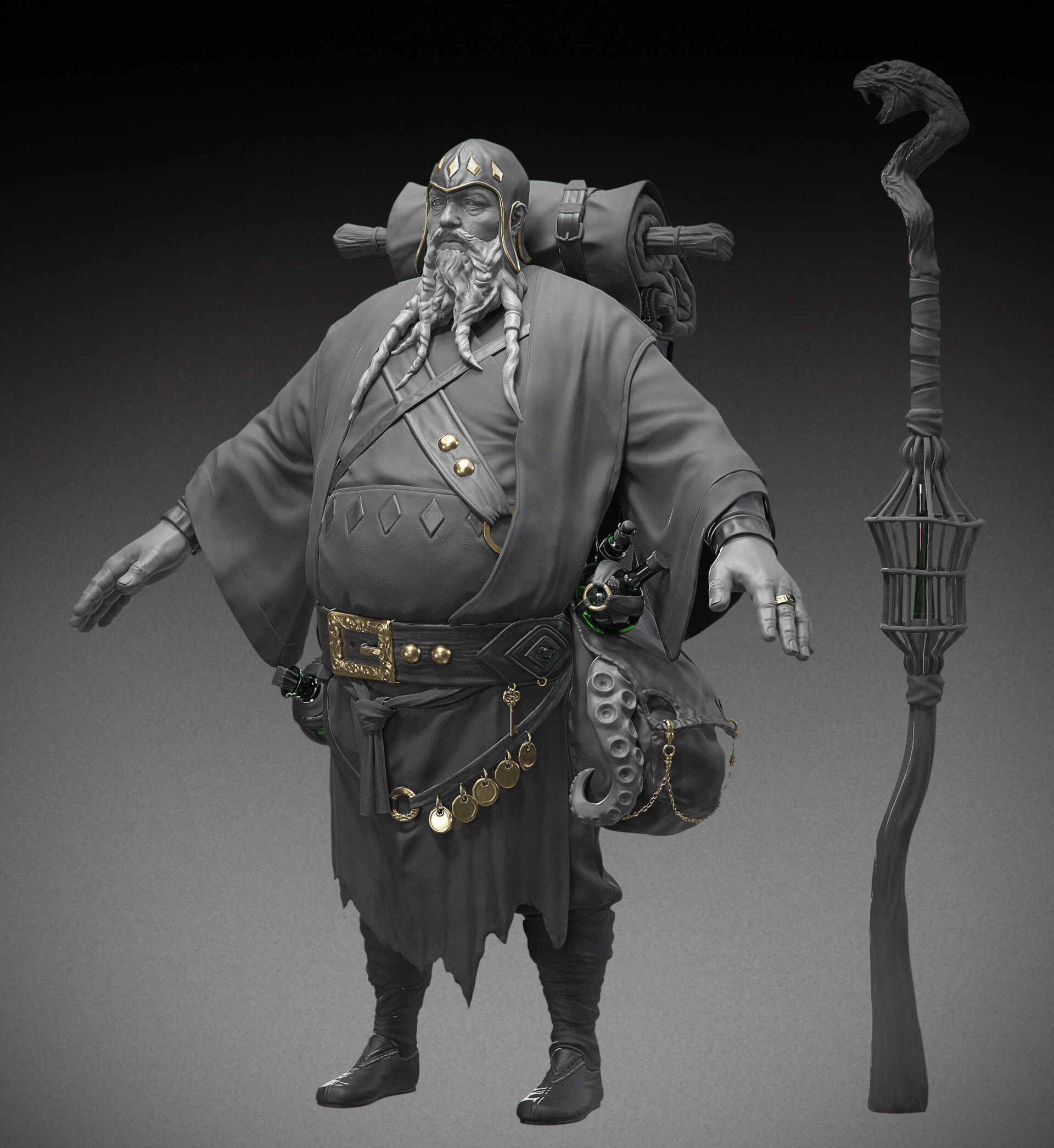 ABOUTCG - 游戏角色线下班第8、9期 成同学作品