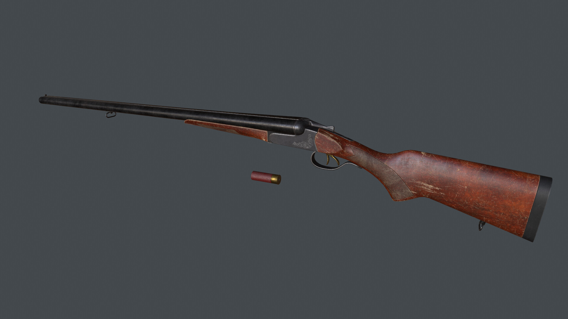 ArtStation - Izh-43 shotgun