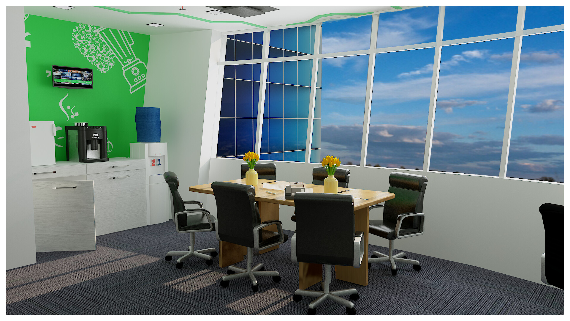 ArtStation - 3D Maya Design Skills|Office Interior