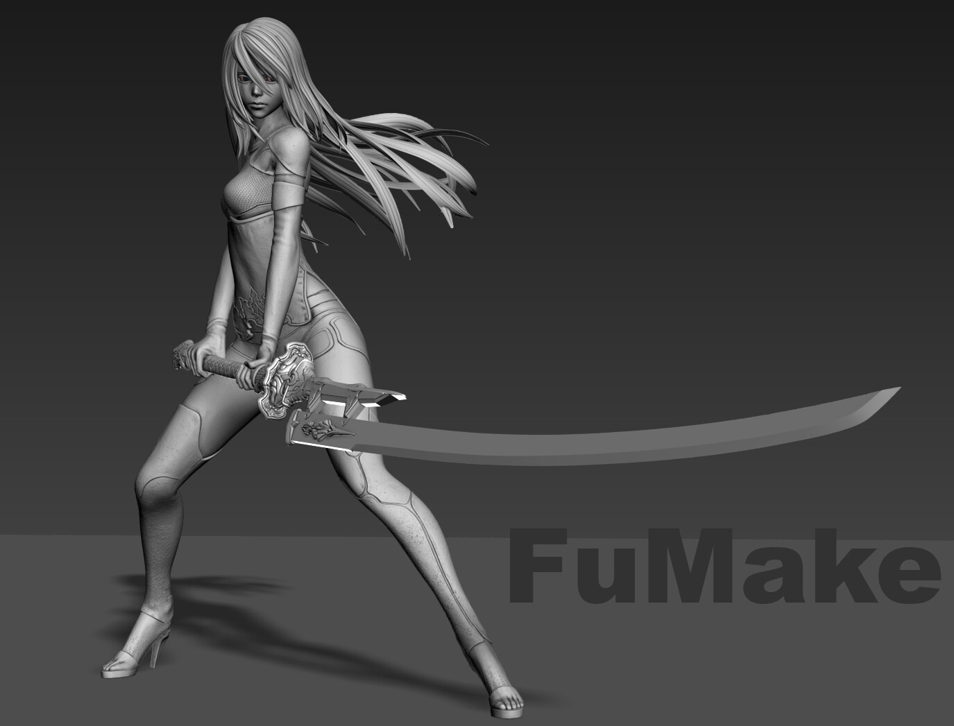 FuMake - NieR:Automata YoRHa A2 3D Printing Figurine