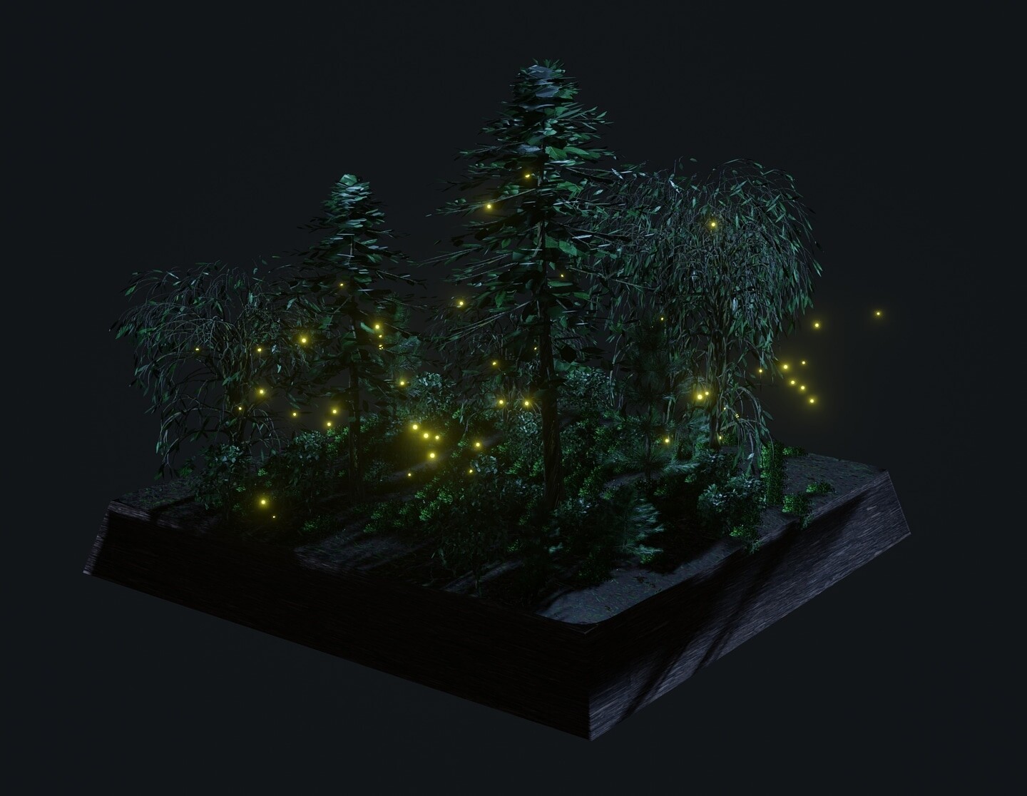 ArtStation - Forest night