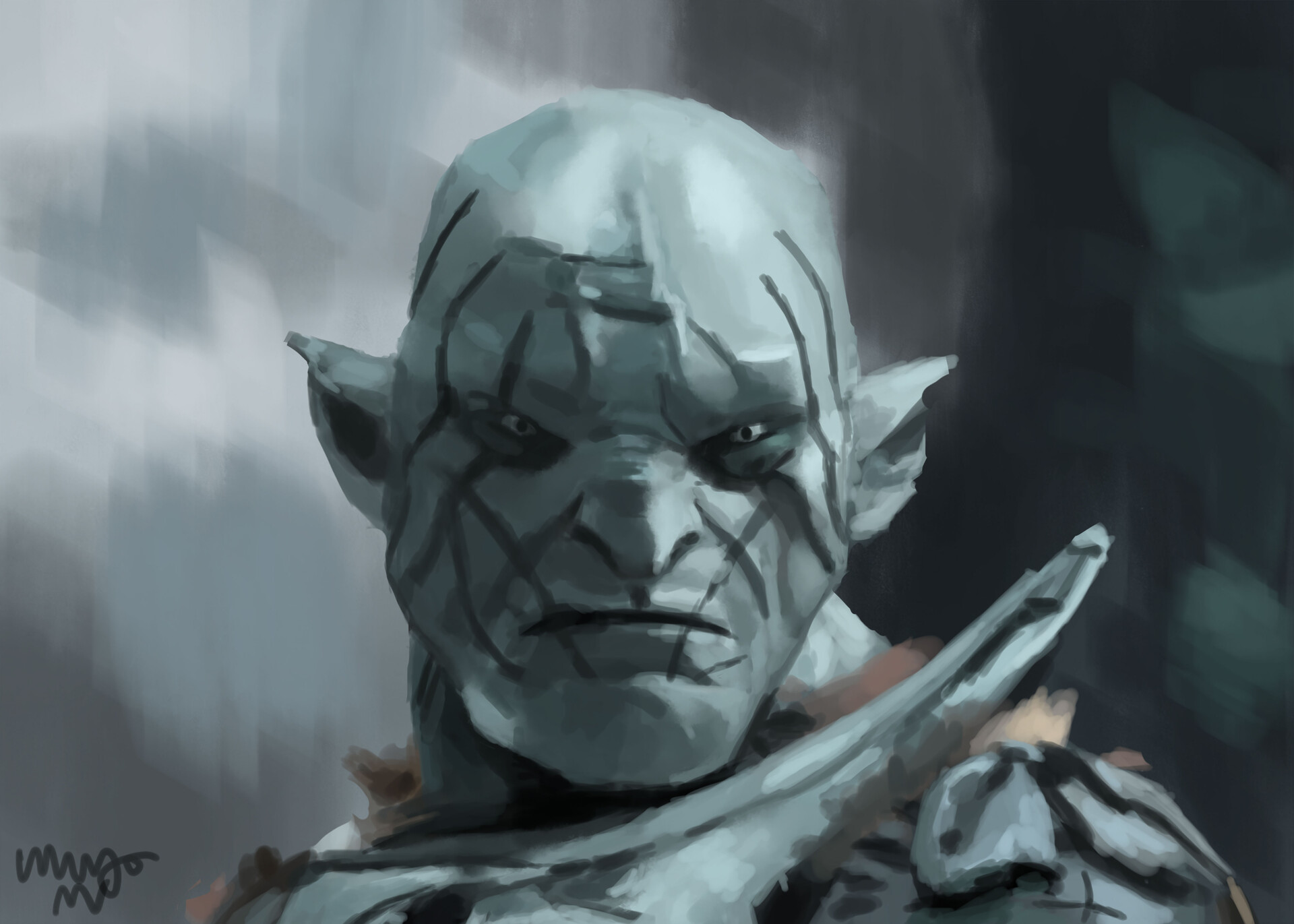 ArtStation - Azog Portrait