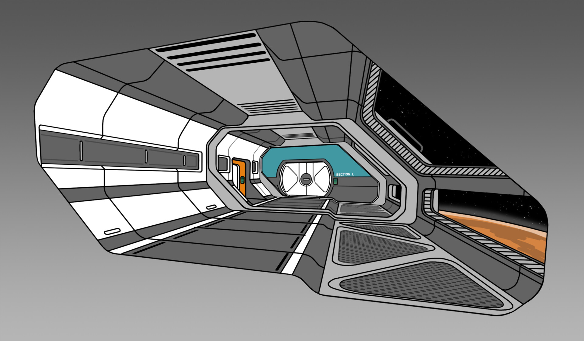 ArtStation - Modular Space Station from Vicious Circle