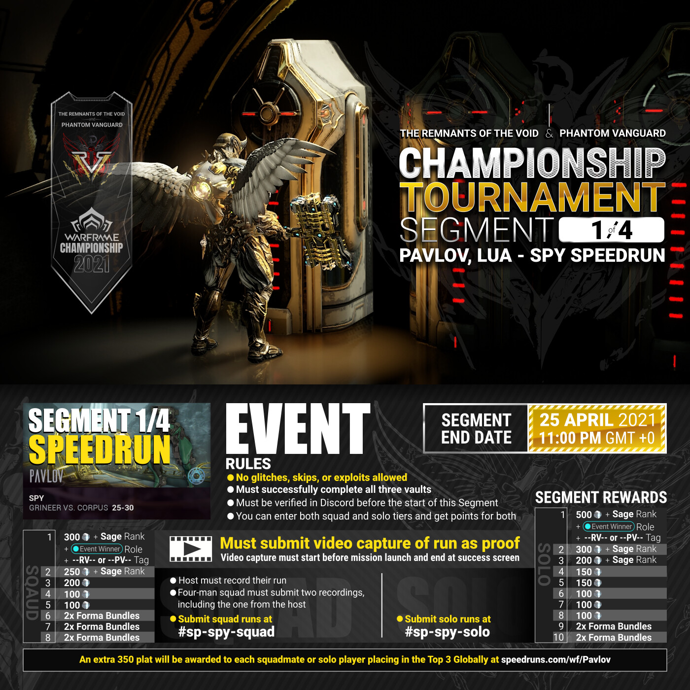 mojoober - RV/PV Warframe Championship 2021 - Segment 1 Poster