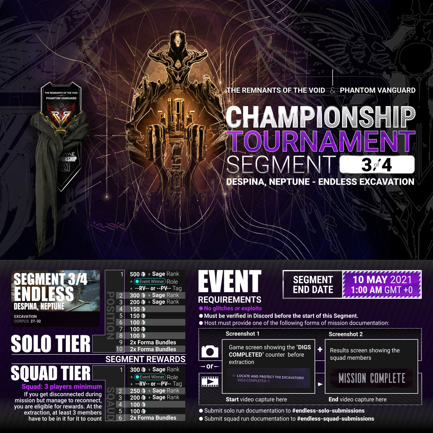 ArtStation - RV/PV Warframe Championship 2021 - Event Posters - Segment 3