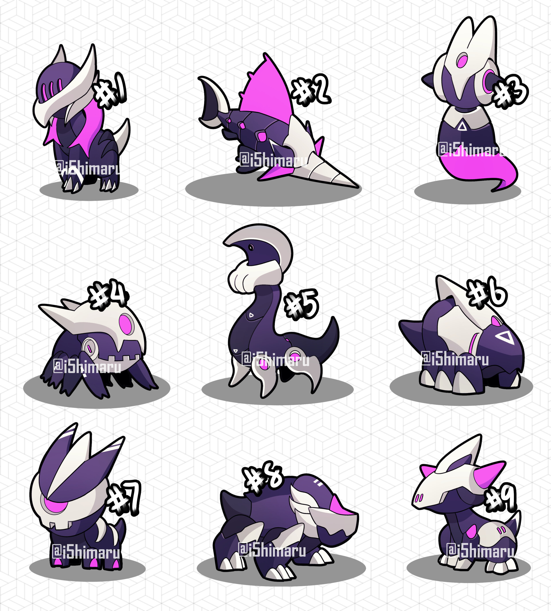 ArtStation - Adopt 271 : Baby Mechamon Re XIII