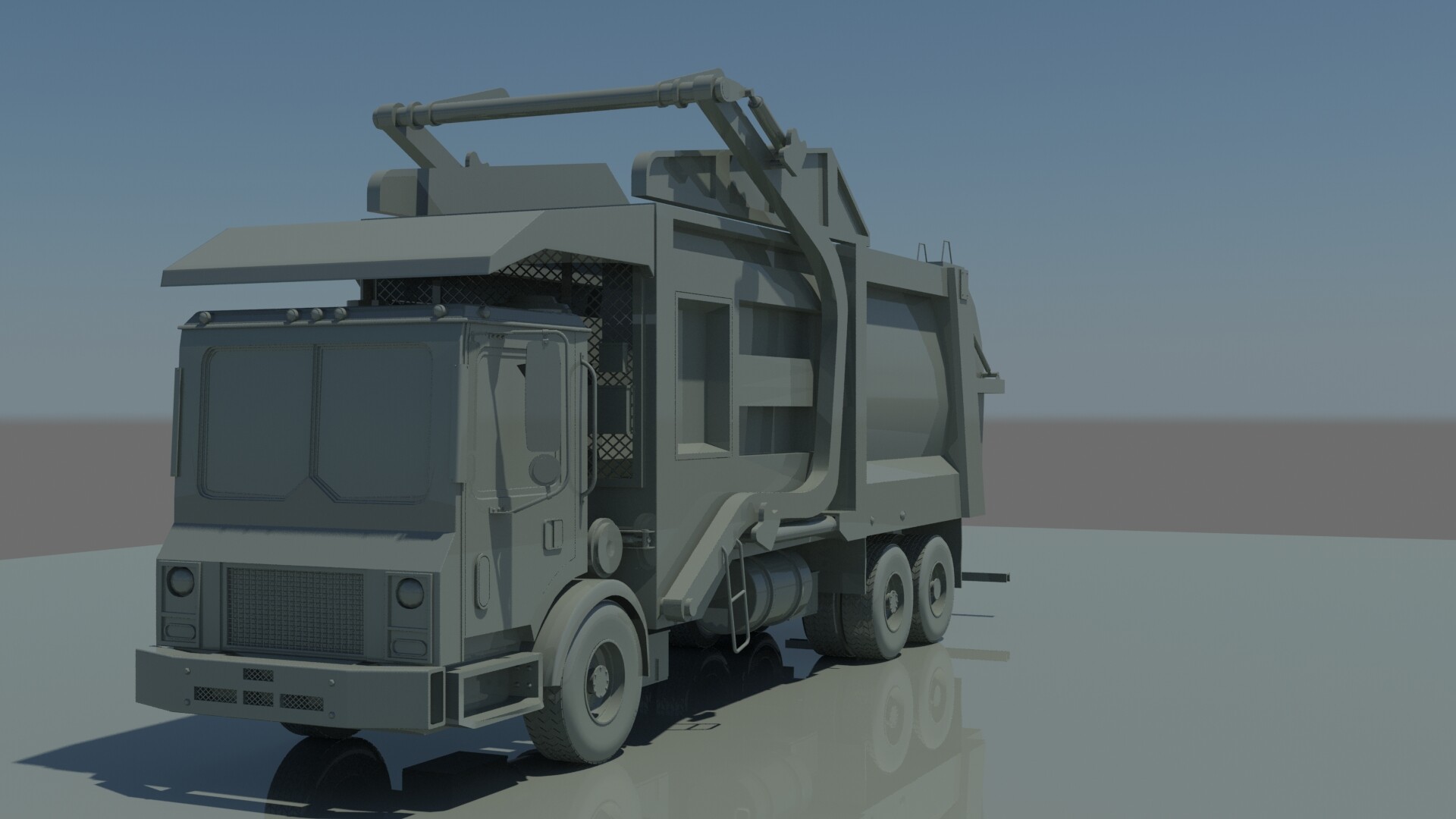 ArtStation - Garbage truck model