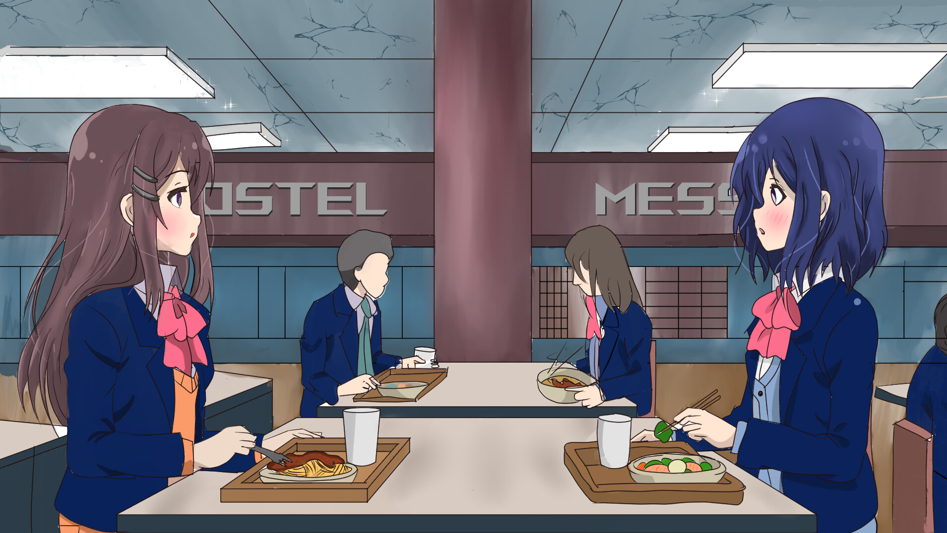 ArtStation - Hostel mess scene