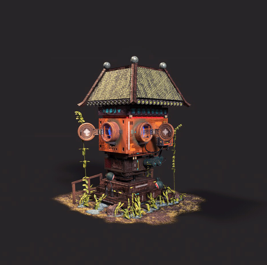 ArtStation - Antique Mechanical House