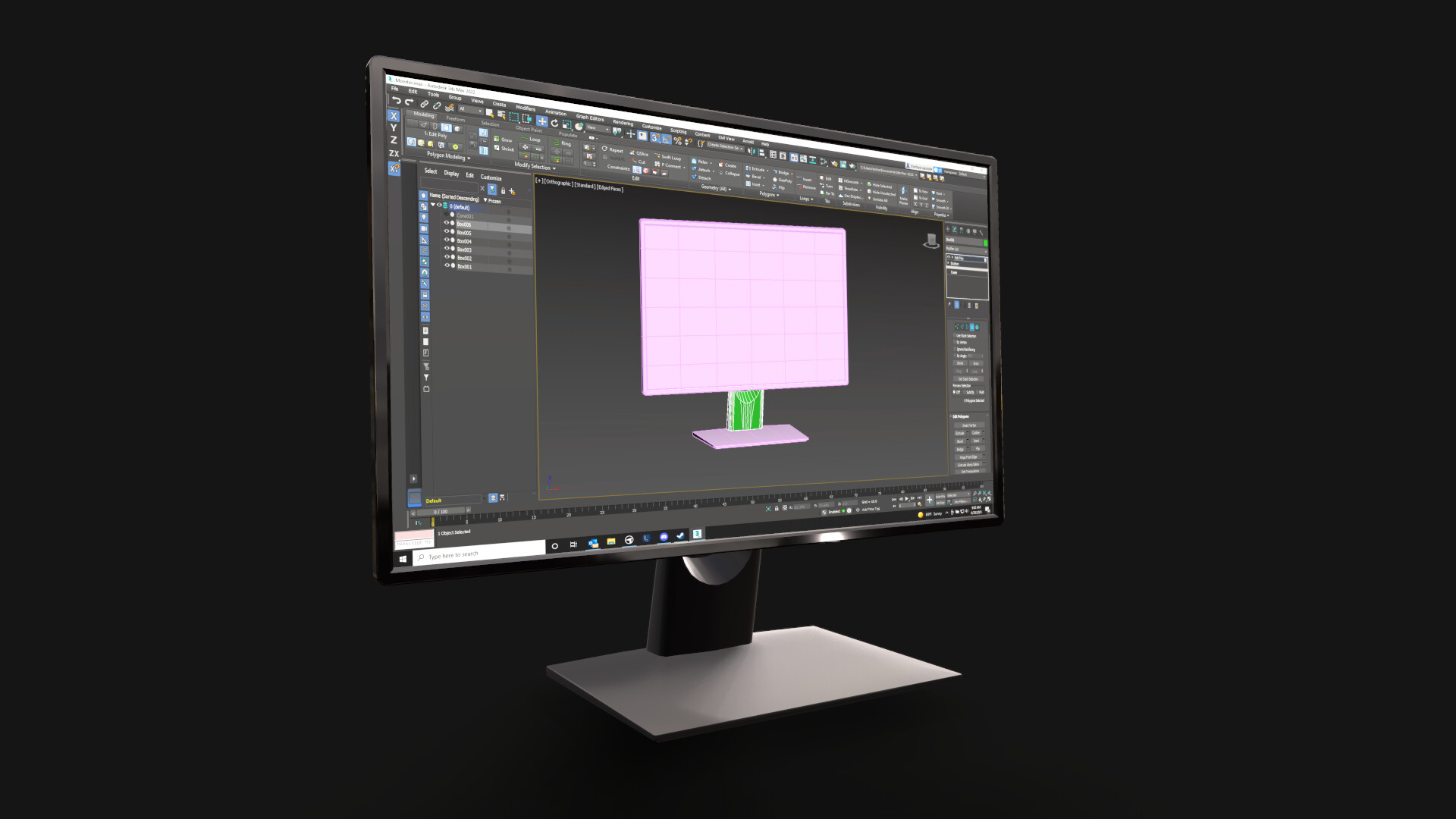 ArtStation - Monitor Model Study