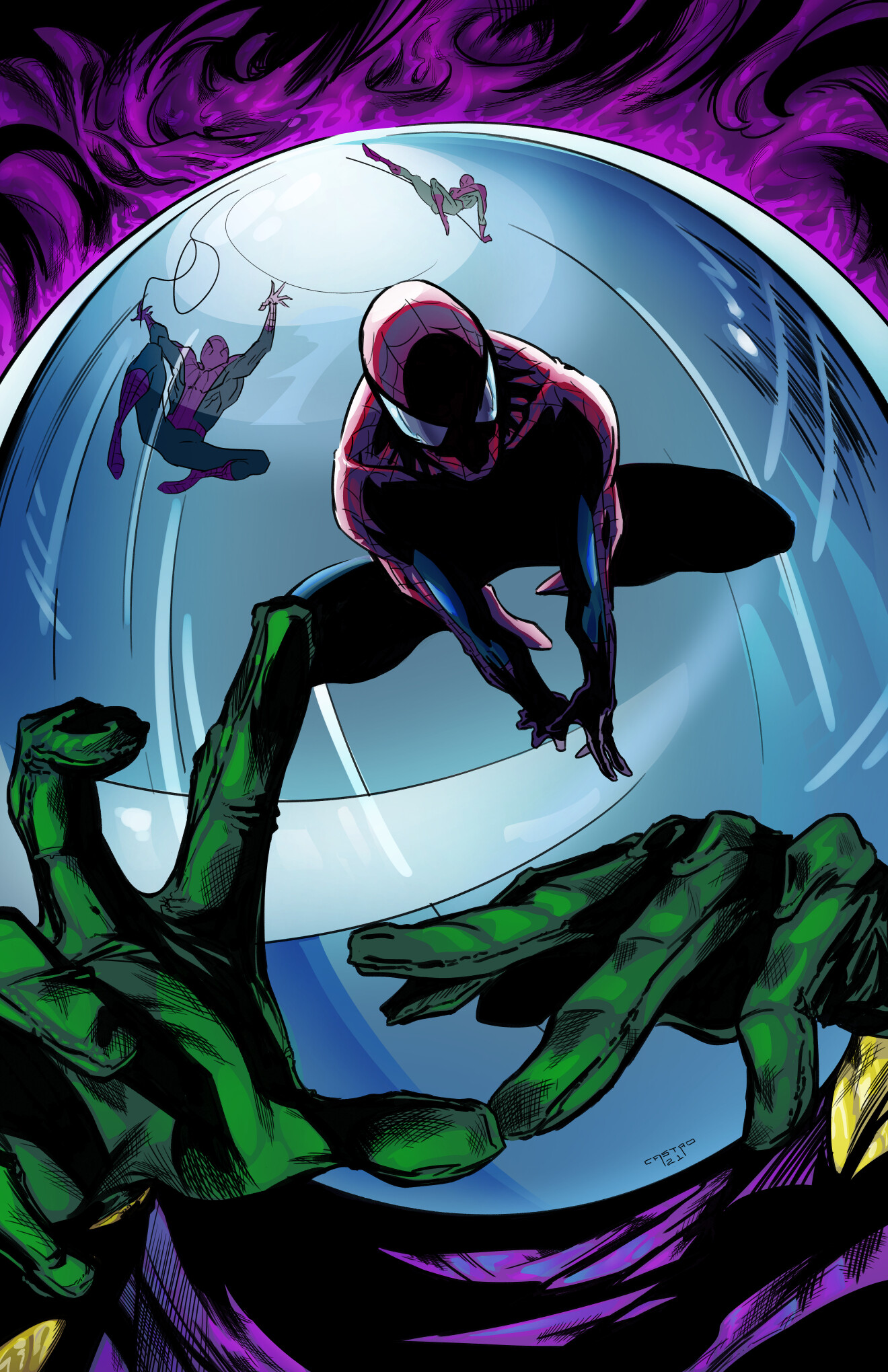 ArtStation - Spidey vs Mysterio