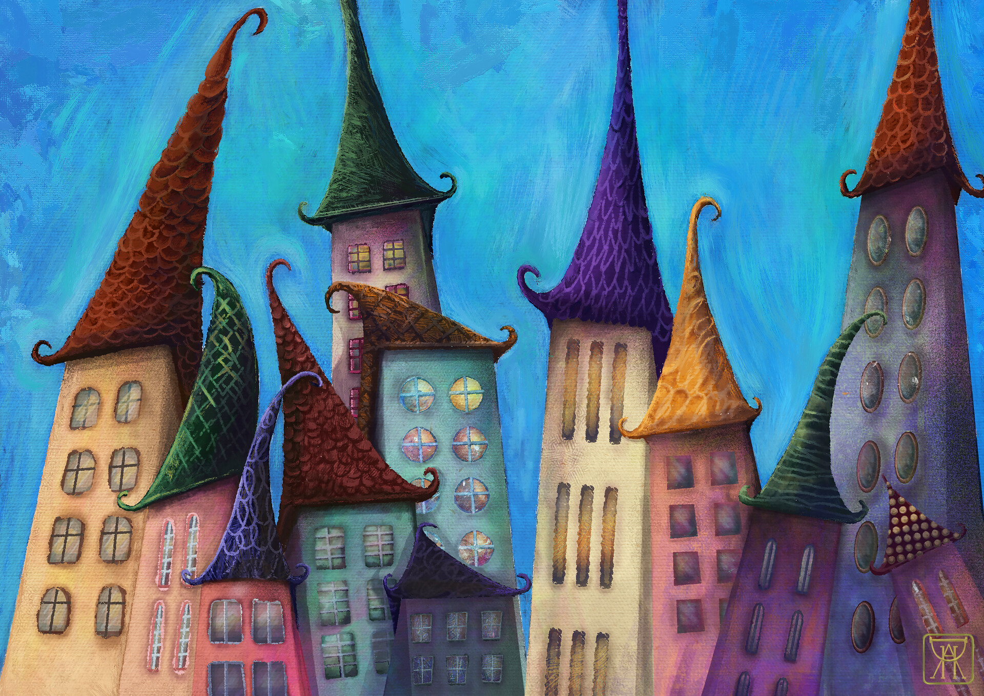 ArtStation - ''Funky town''