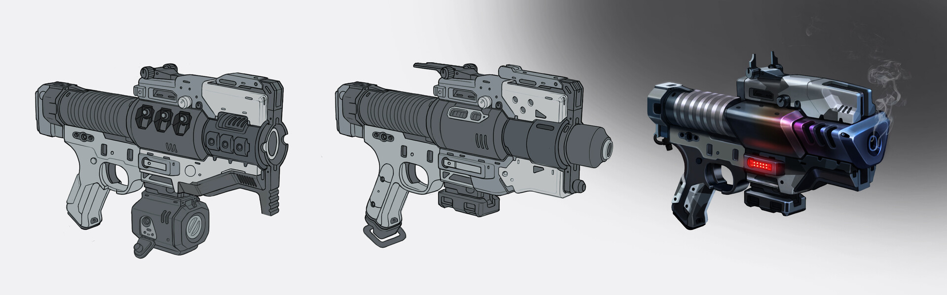 ArtStation - Energy Pistol Design