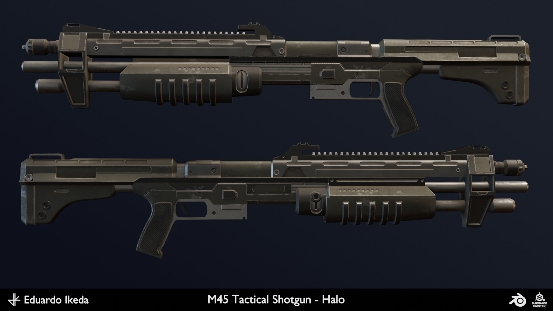 Eduardo Ikeda - M45 Tactical Shotgun - Halo