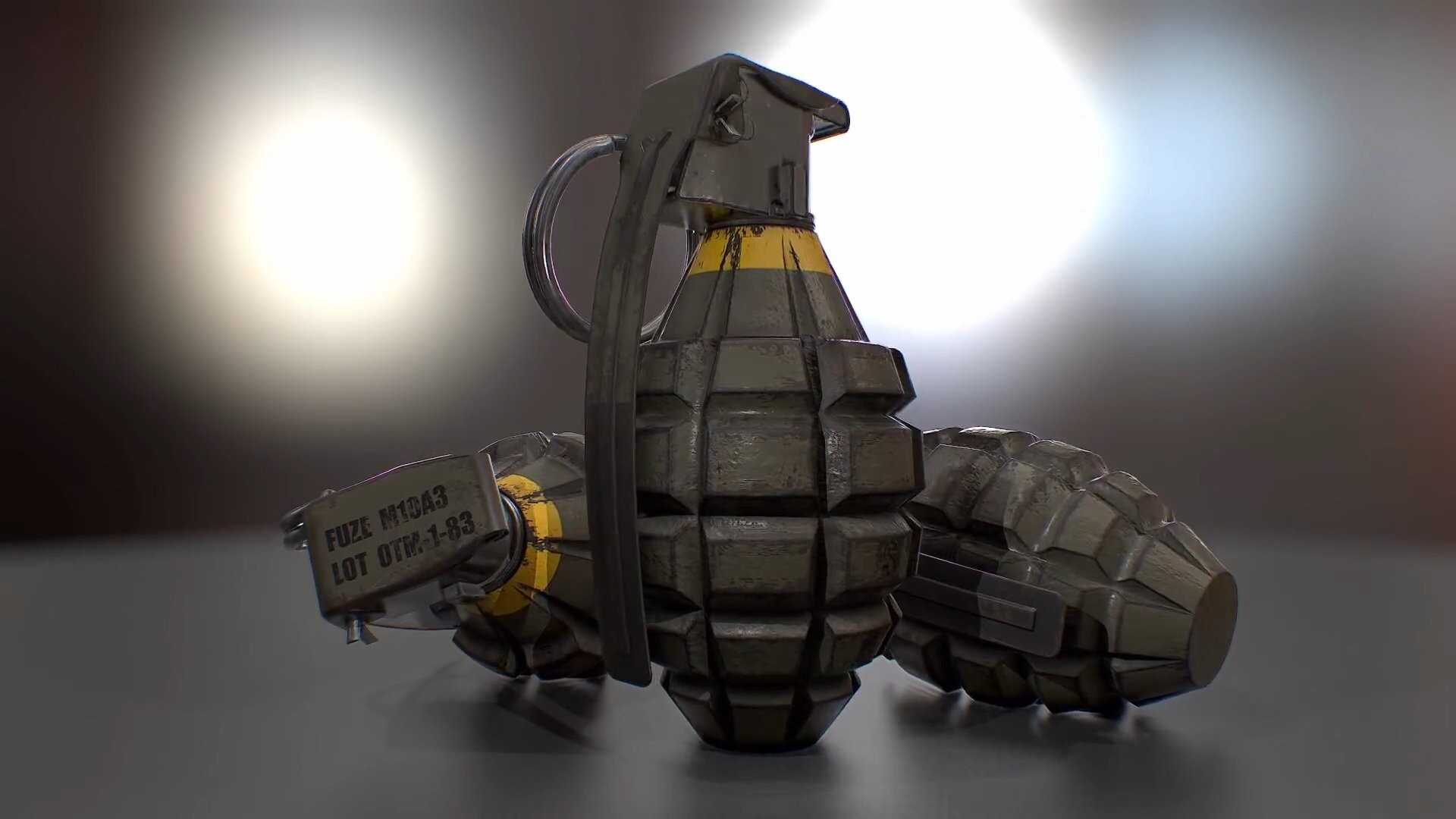 ArtStation - Hand Grenade MK2 3D Model