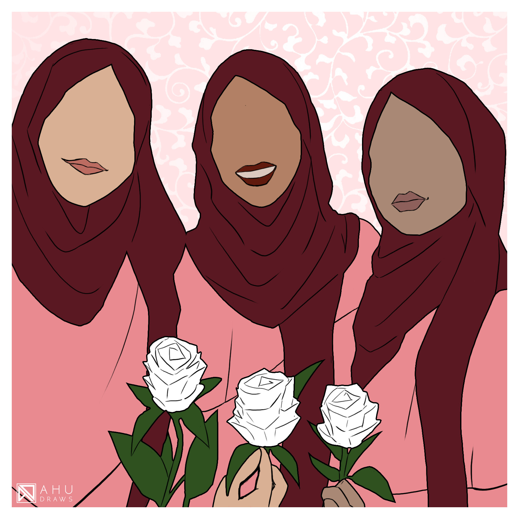 ArtStation - White Roses