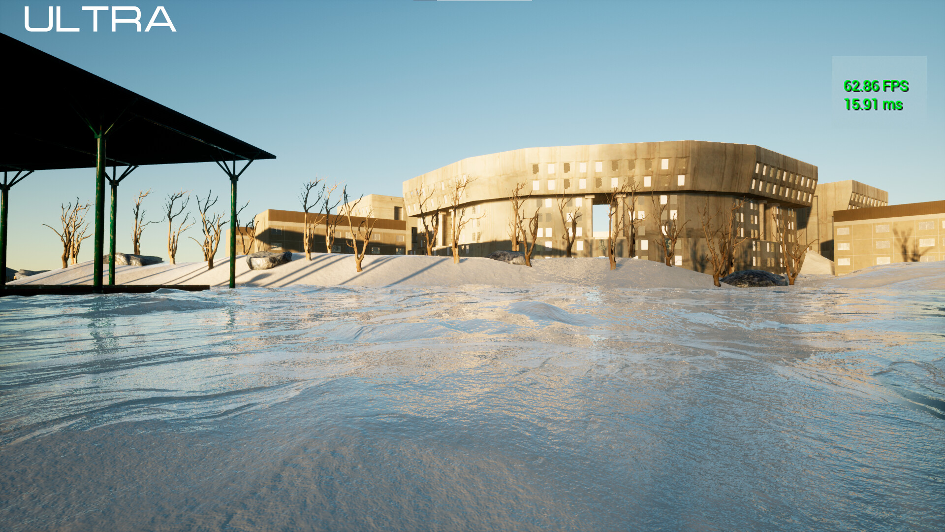 ArtStation - AFTERGLOW Ultra vs Low settings