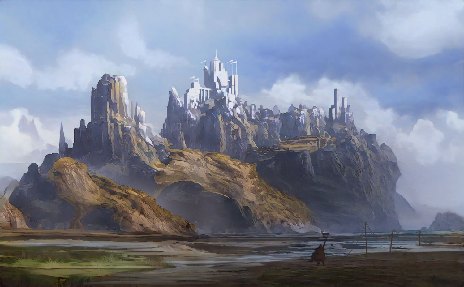 ArtStation - High cliff castle