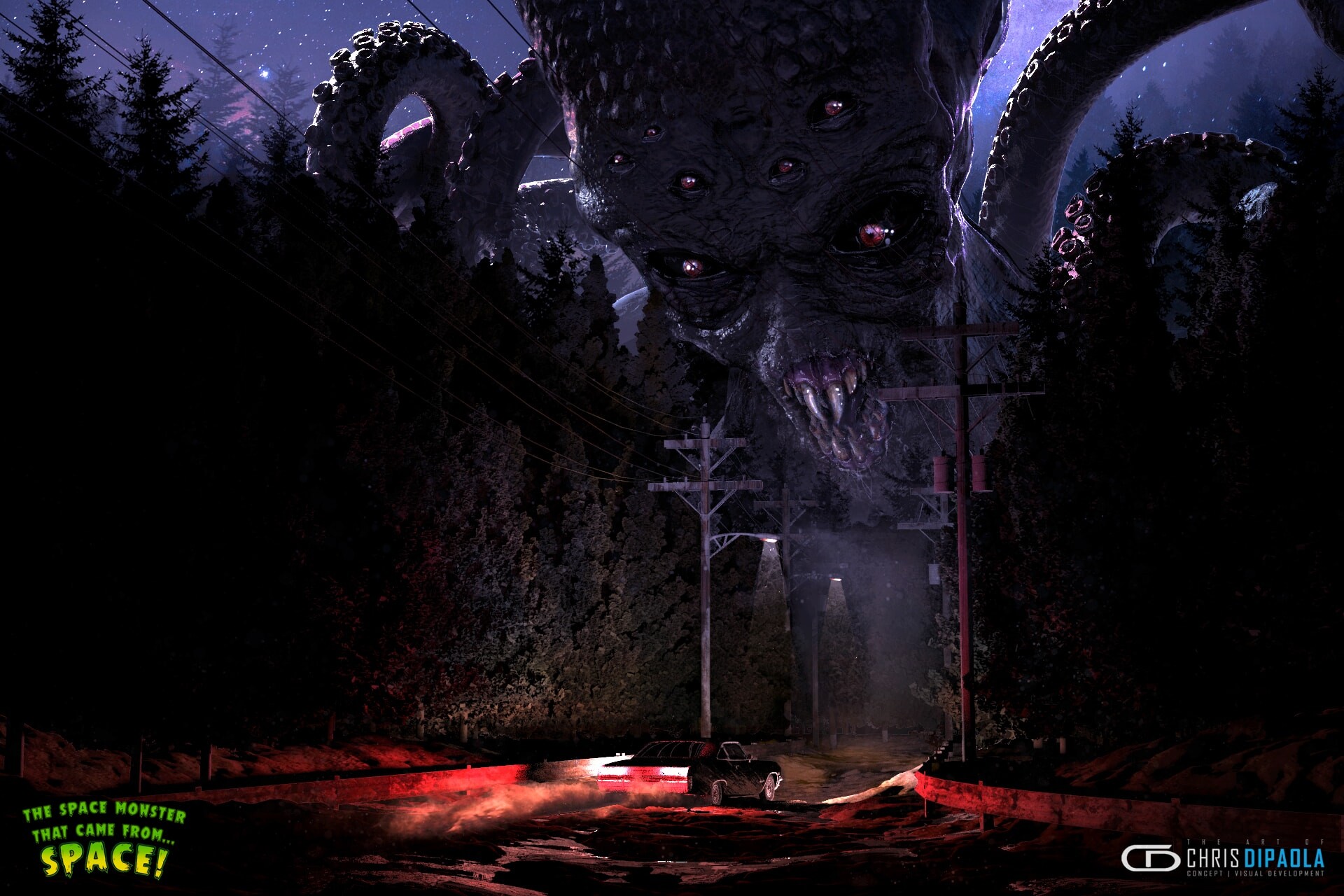 ArtStation - The Space Monster That Came From... Space!