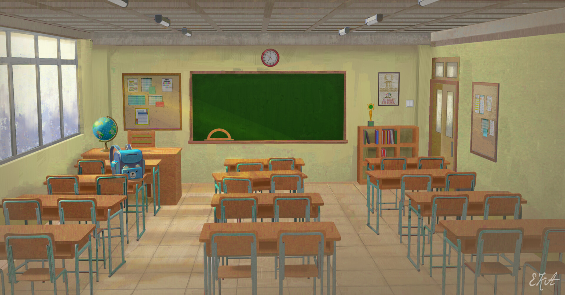ArtStation - elementary school class room