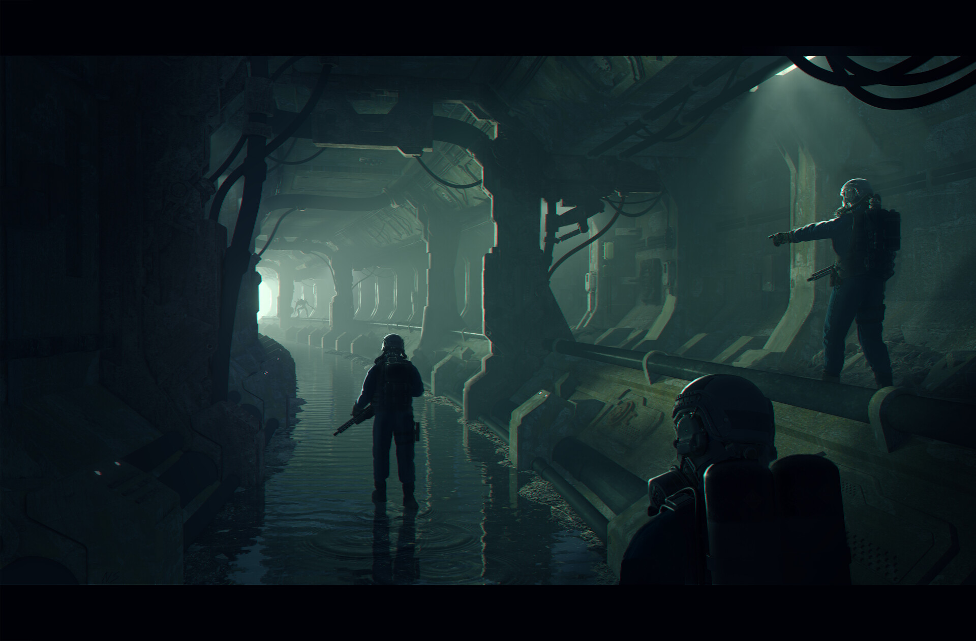 ArtStation - GTFO Mood Fan-Art practice 2