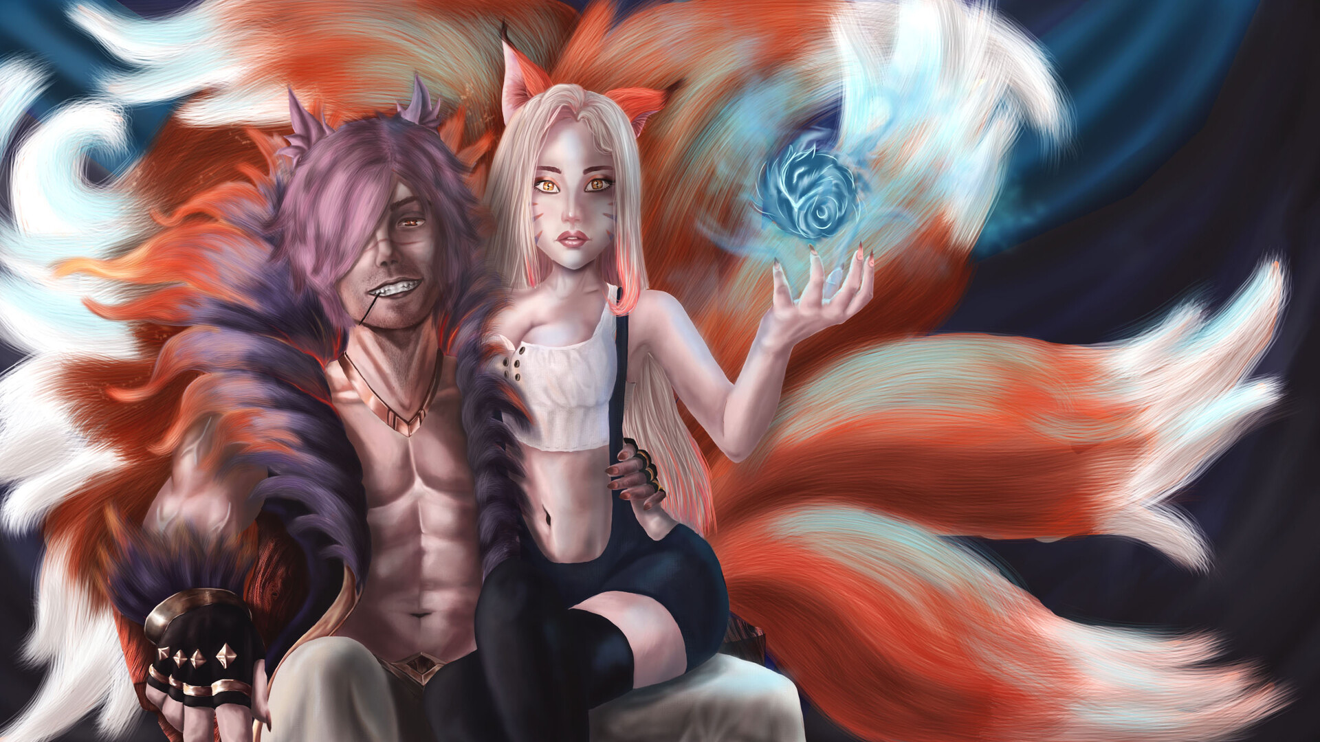 ArtStation - Sett and Ahri