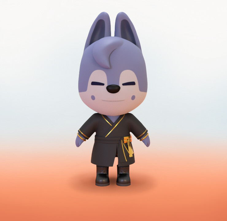 ArtStation - WolfChan Modeling 3D - Stray Kids