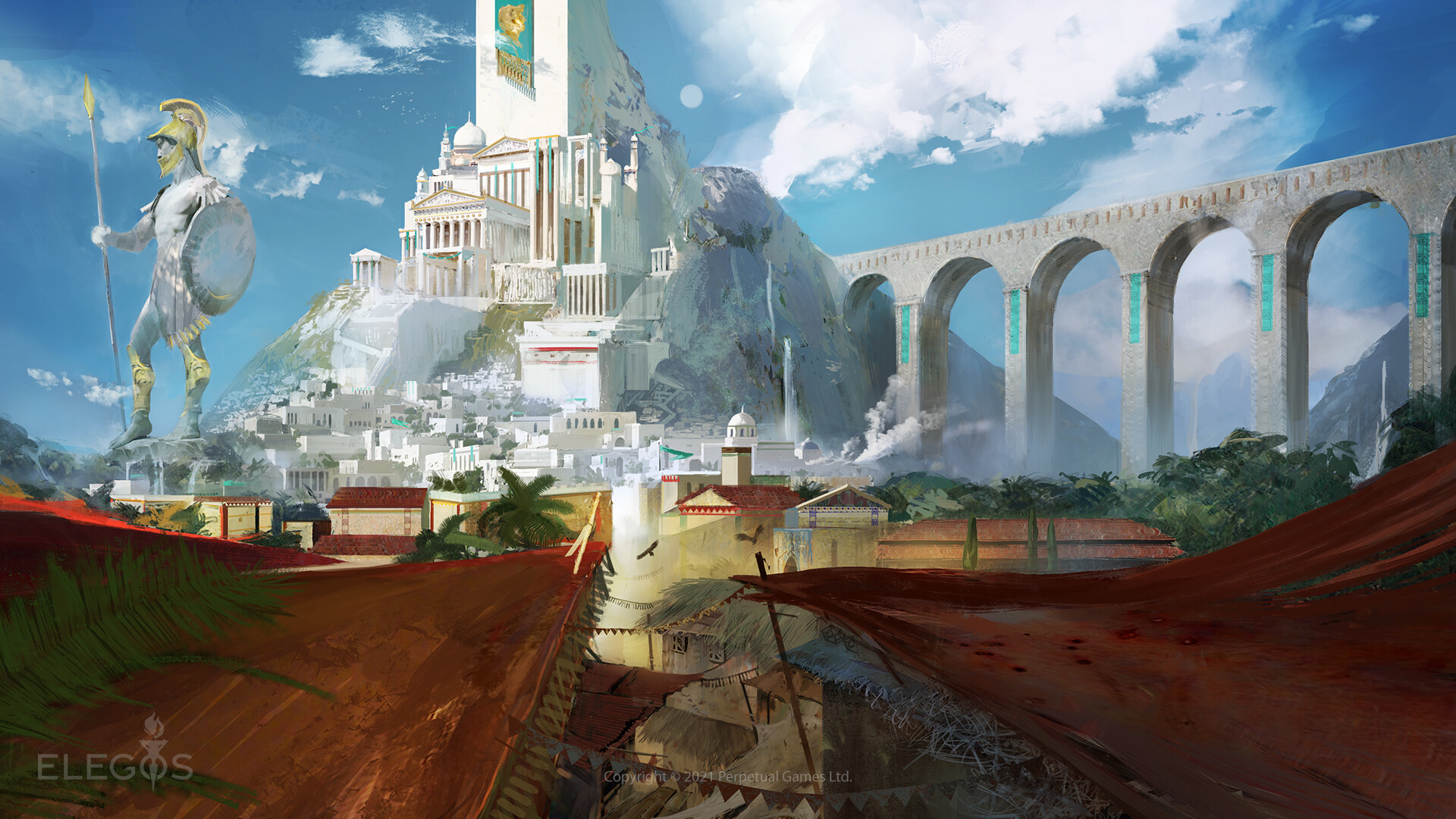 ArtStation - View of Pella - Day