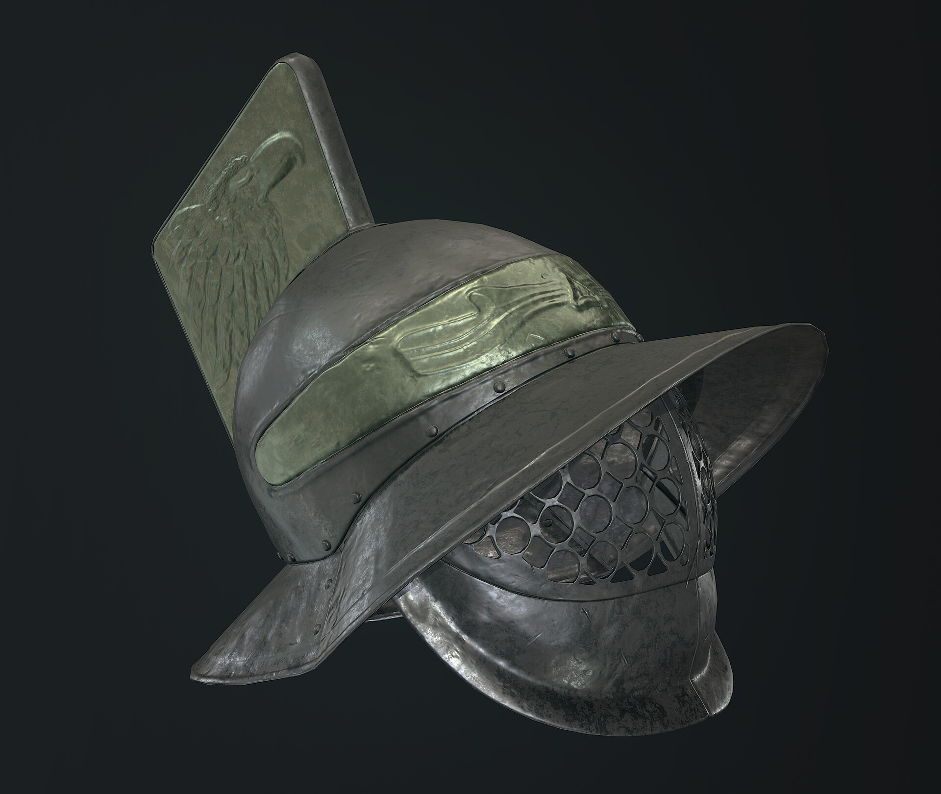 ArtStation - Old Gladiator Helmet