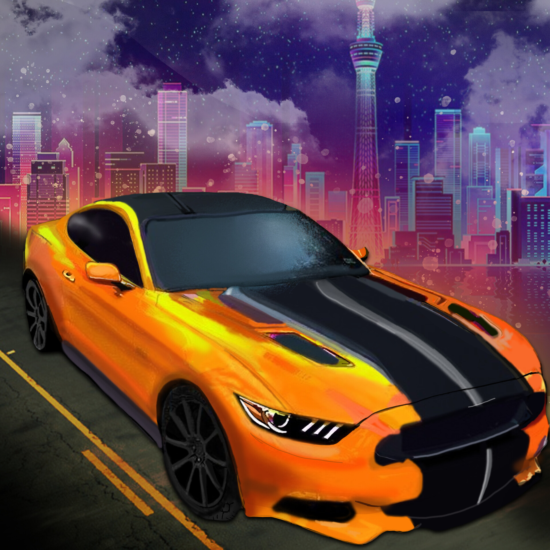 ArtStation - 2D Ferrari